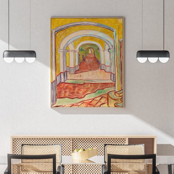 Corridor in the Asylum - 1889 | Vincent Van Gogh | Premium Fine Art ...