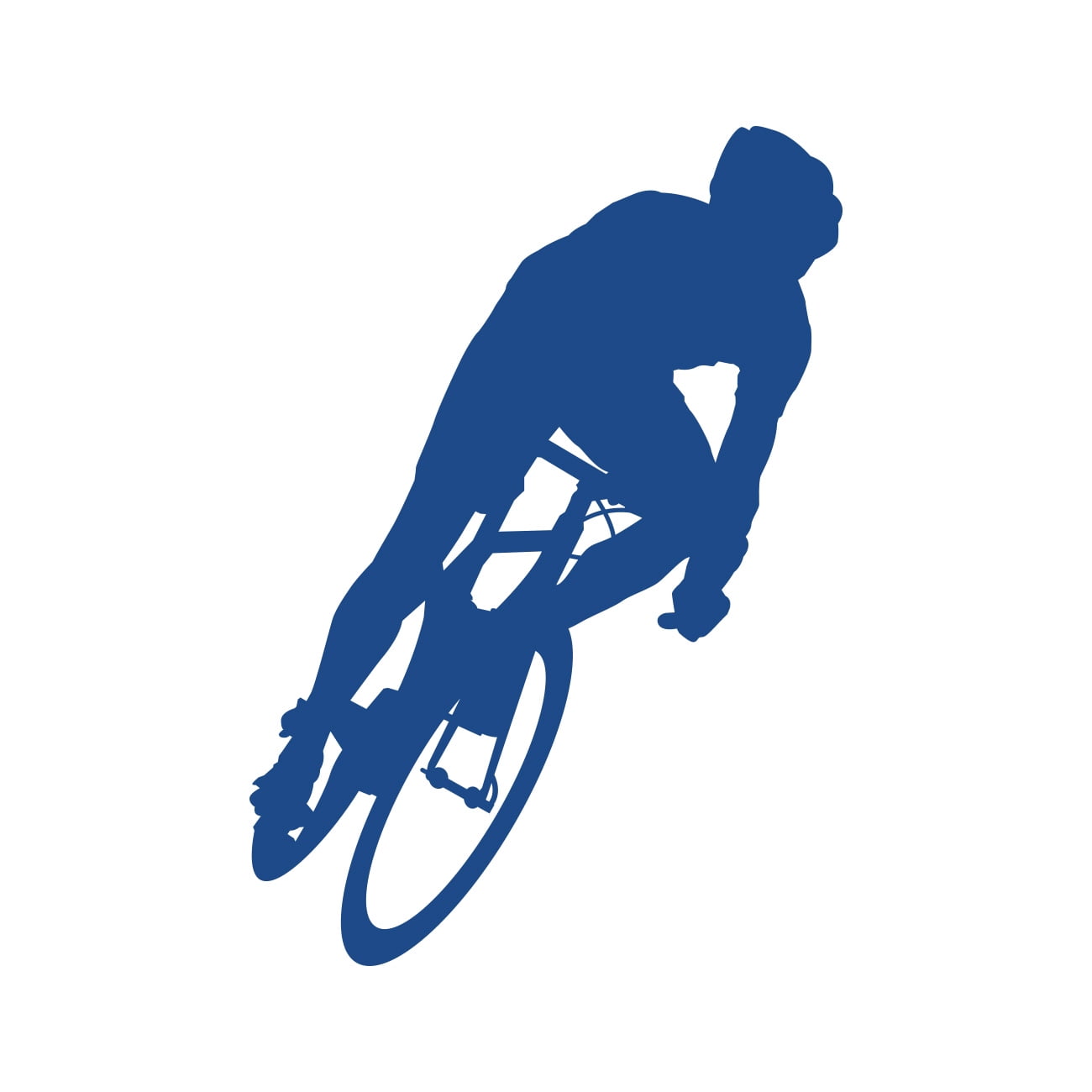 Cyclist Sticker Decal Die Cut - Self Adhesive Vinyl - Weatherproof ...