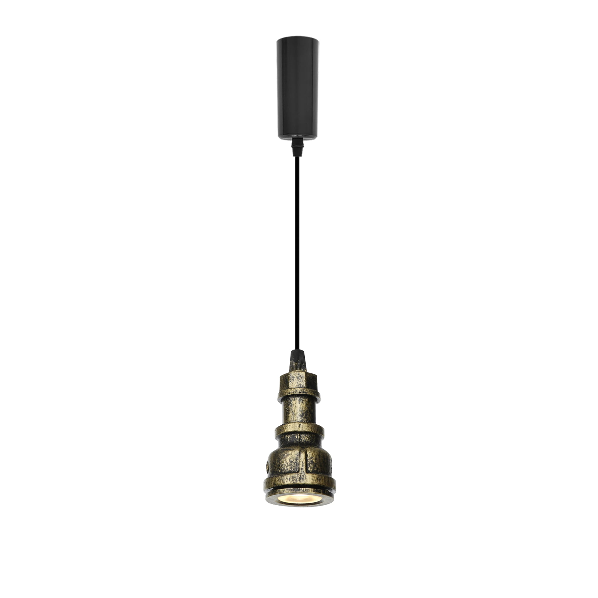 Kiven H-Type Track Lighting, 1-Light Industrial Halo Track Pendant ...