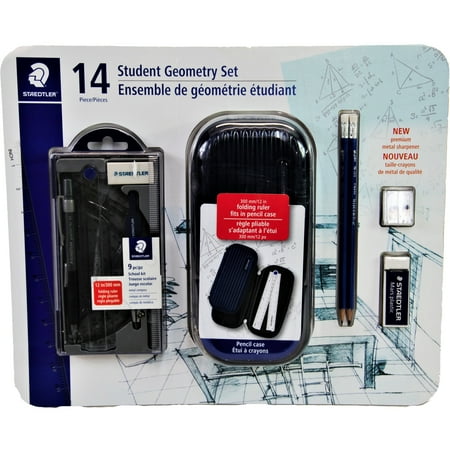 Staedtler Student Geometry Set 14 Piece Black | Walmart Canada