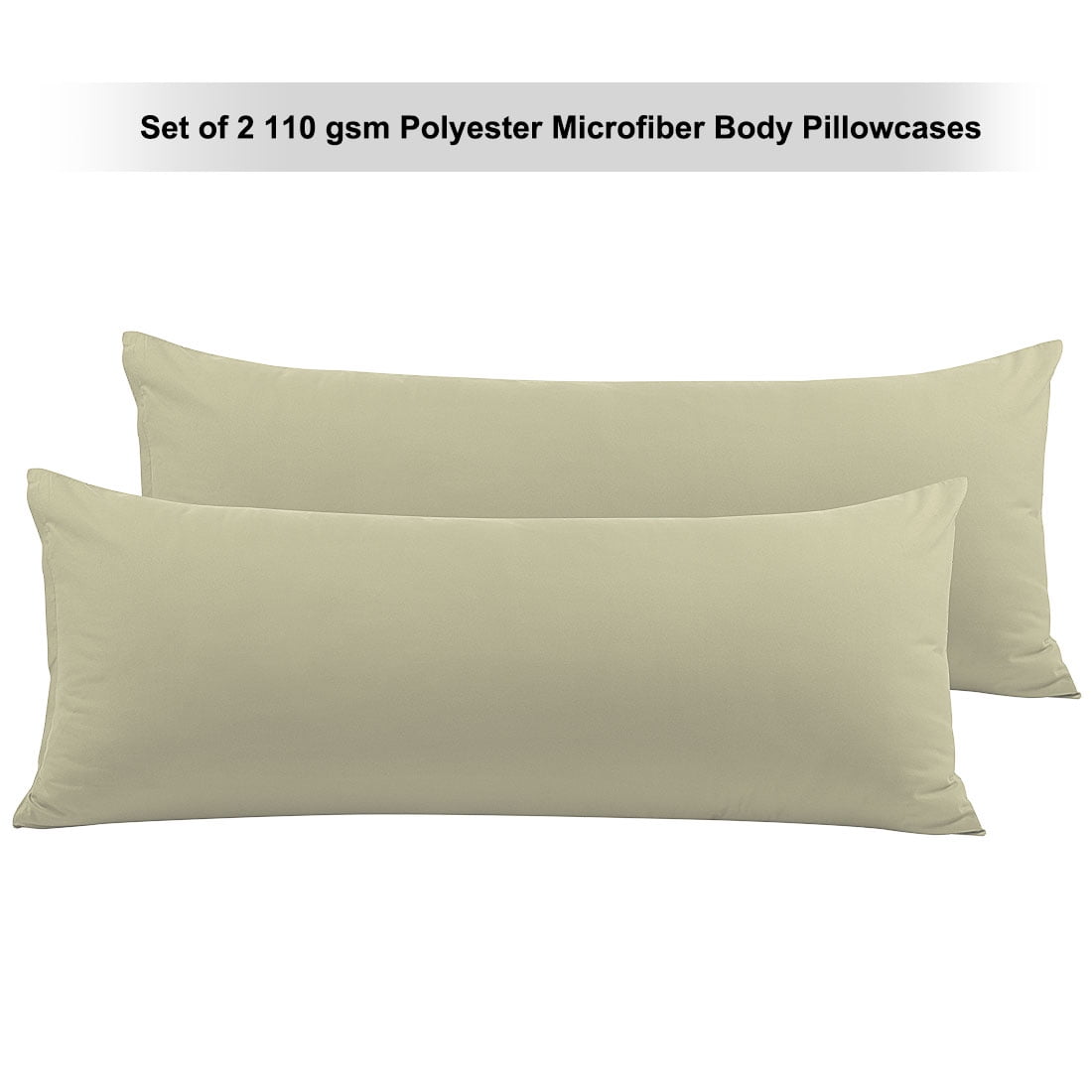 Click here for Piccocasa Set Of 2 Body Pillowcases Zippered Body... prices