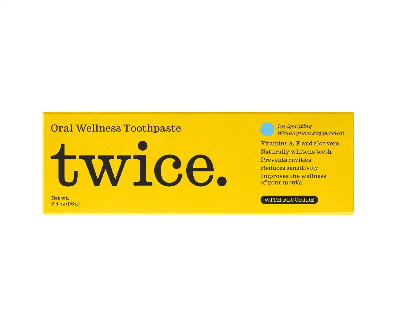 Twice Naturally Whitening Fluoride Toothpaste - Invigorating ...