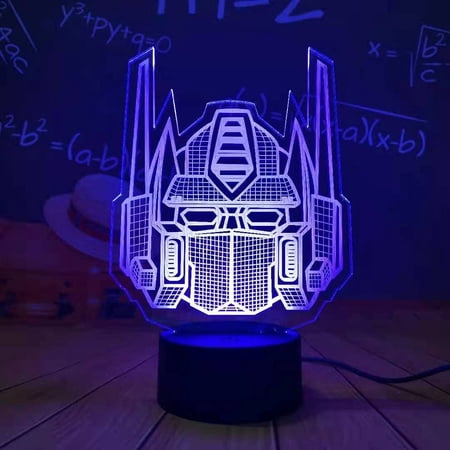 Transformers Robots 3D LED Table Lamp, Boys Gift Transformers Touch ...