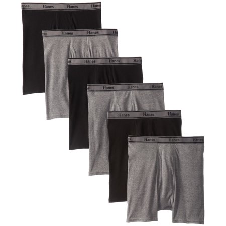 Hanes Ultimate Men's 6-Pack FreshIQ Blue Label Boxer with ComfortFlex ...