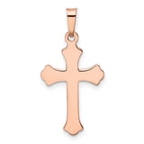 Finest Gold 14K Rose Gold Cross Pendant - Walmart.com