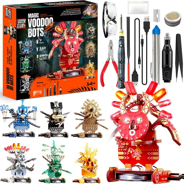 Geeek Club Robot Building Kit for Kids - Magic Voodoo Bots with Tools ...