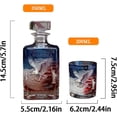 250th Anniversary Whiskey Glass and Bottle Set, 1776-2026 Patriotic ...