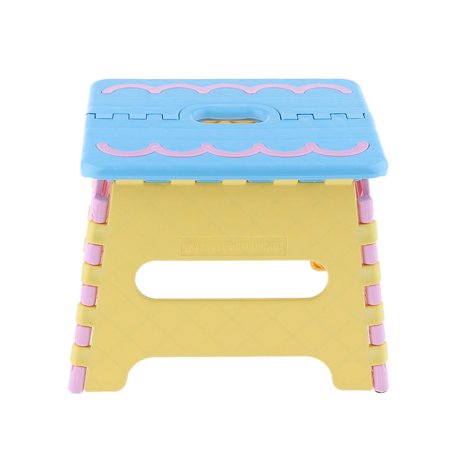 Small Multi Purpose Fold Step Stool For Kids With Yellow | Walmart Canada
