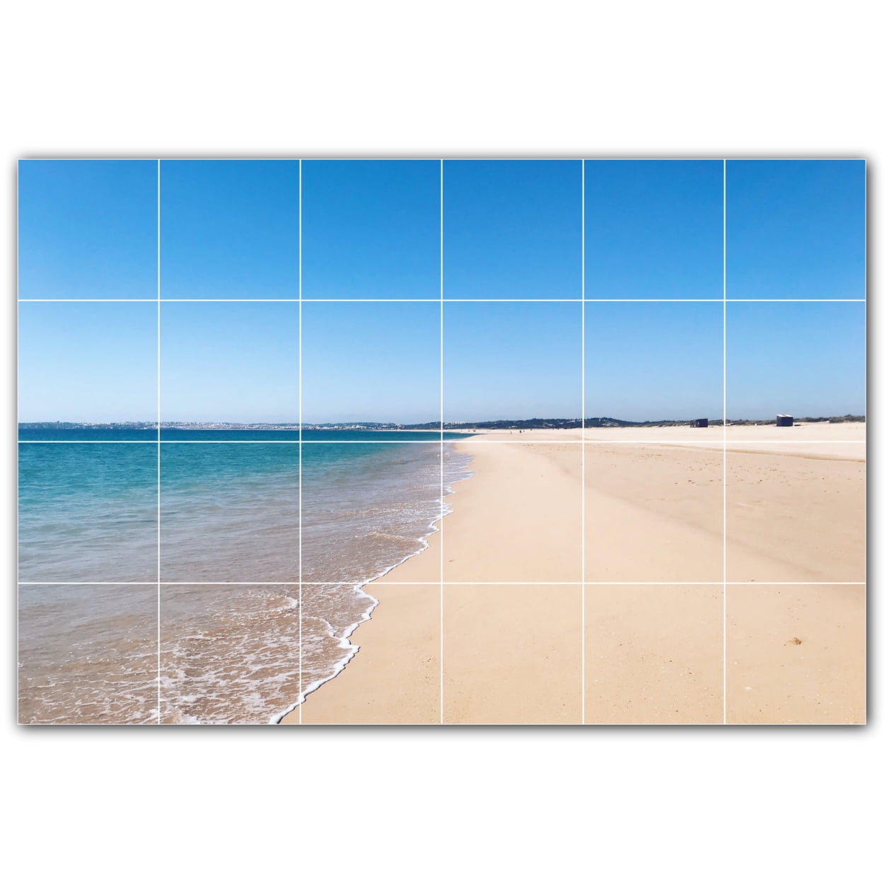 Picture-Tiles.com: Beach Ceramic Tile Wall Mural WAL500061-64L. 48"W x ...