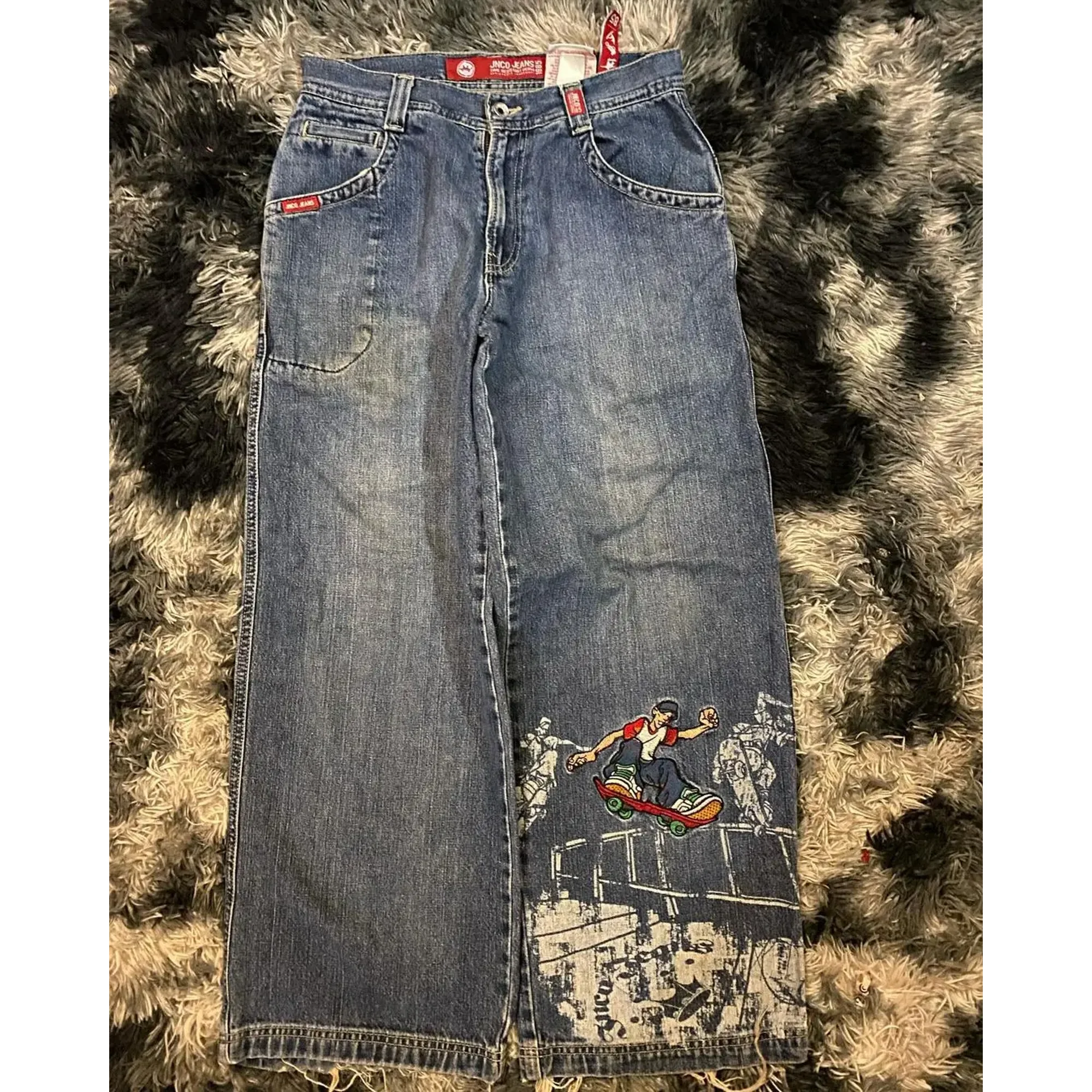 Click here for Beileda Jnco Y2k Baggy Jeans Men Women Retro Stree... prices