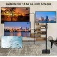 Petoto Floor TV Stand with Mount Swivel for 14 to 42 inch TVs up to 55 ...