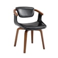 Art Leon Upholstered Modern Office Chair, Faux Leather Swivel Desk ...