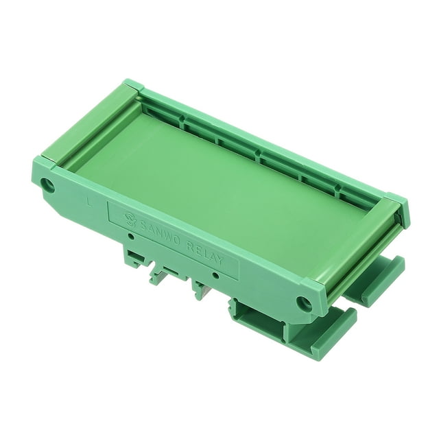 PCB DIN Rail Mount Carrier, Circuit Board Mounting Holder 90x40mm Green ...