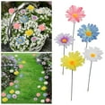 5Pcs Daisy Garden Stakes Decor Flowers Decorative Garden Stakes Flower ...