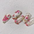 2 Pieces Retro European Palace Style Nail Art Stickers - Glossy PU Self ...