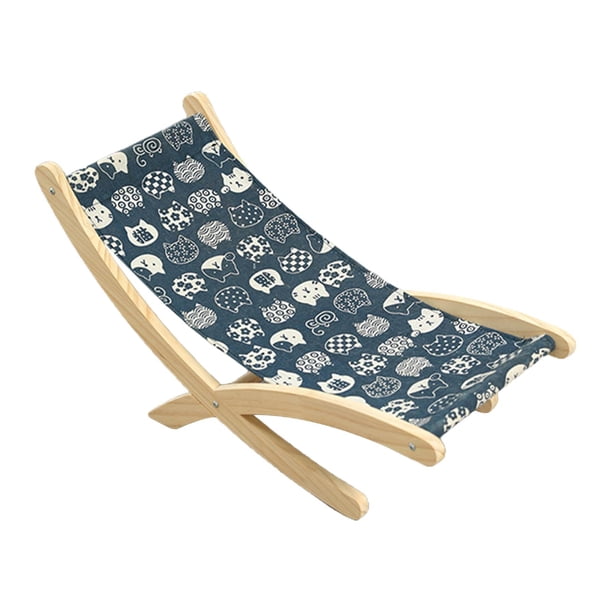 Cat Lounge Chair Wood Swing Chair Cat Hammock Bed for Dogs Puppy Indoor ...