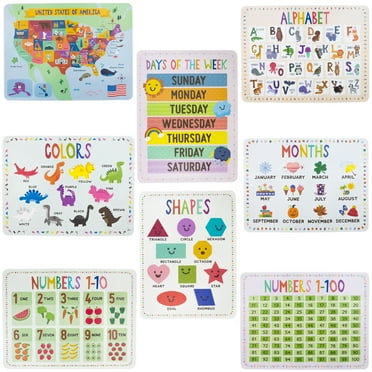 Basic Skill Poster Set - Educational - 6 Pieces - Walmart.com