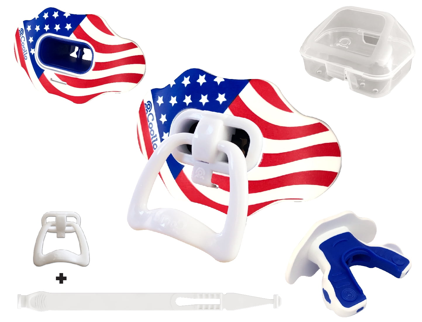 COOLLO SPORTS Football Lip Guard Mouthguard 2-in-1 TRANSFORMER Pacifier ...