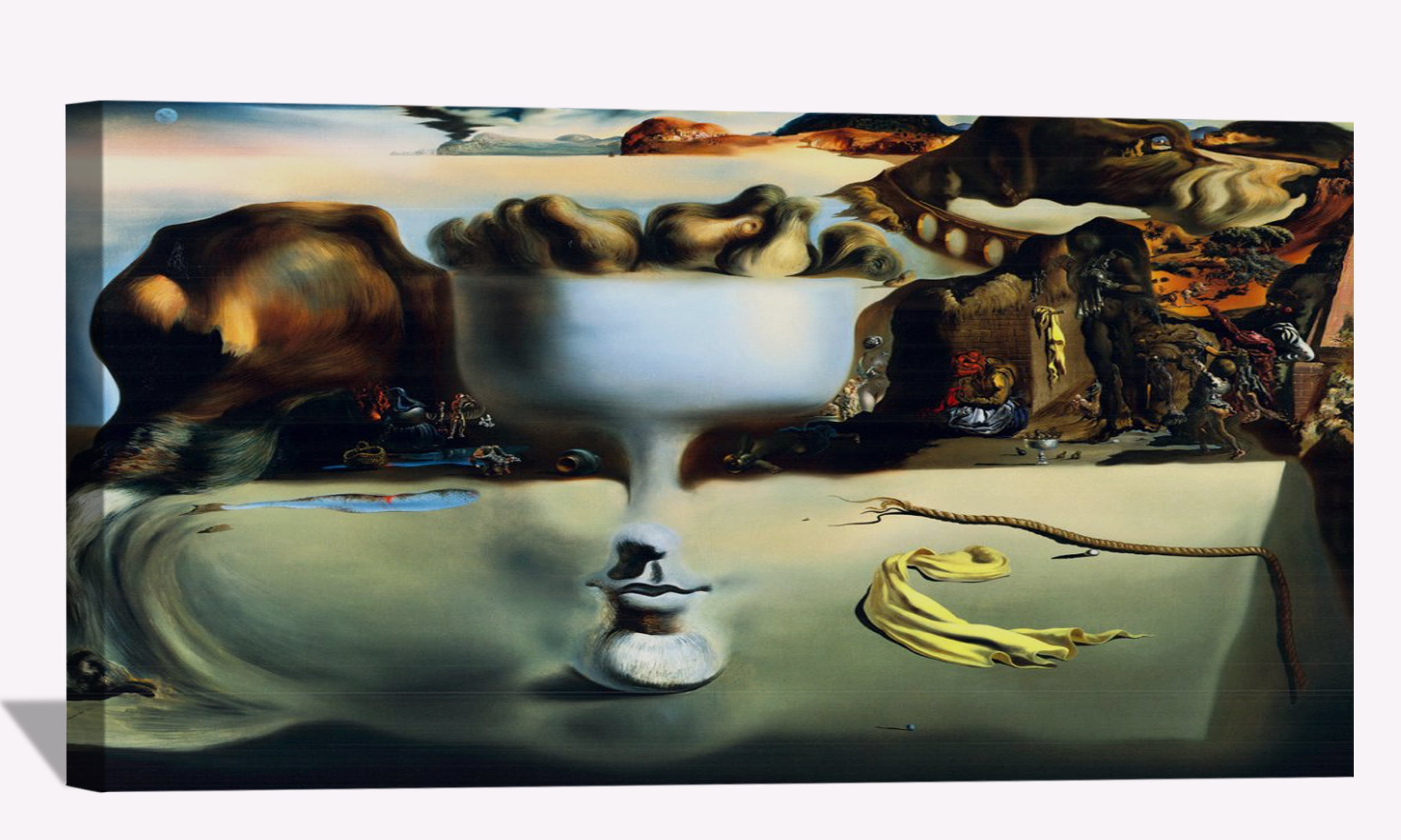 Dali Canvas Art Salvador Dali Apparition Of Face And Fruit Dish Wall ...