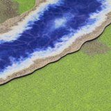 Wargaming Rivers & Lake Neoprene Battlemat Water Terrain, 15 Pieces, 4 ...