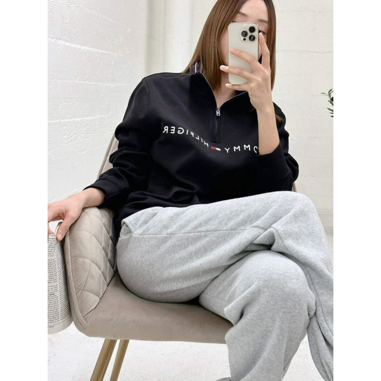Tommy Hilfiger Essential Quarter Zip Mock Neck Sweatshirt Tommy Hilfiger Essential Quarter Zip Mock Neck Sweatshirt