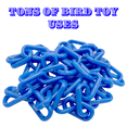 M&M Bird Toys 2006 5ft Medium Blue Plastic Bird Toy Chain - Walmart.com