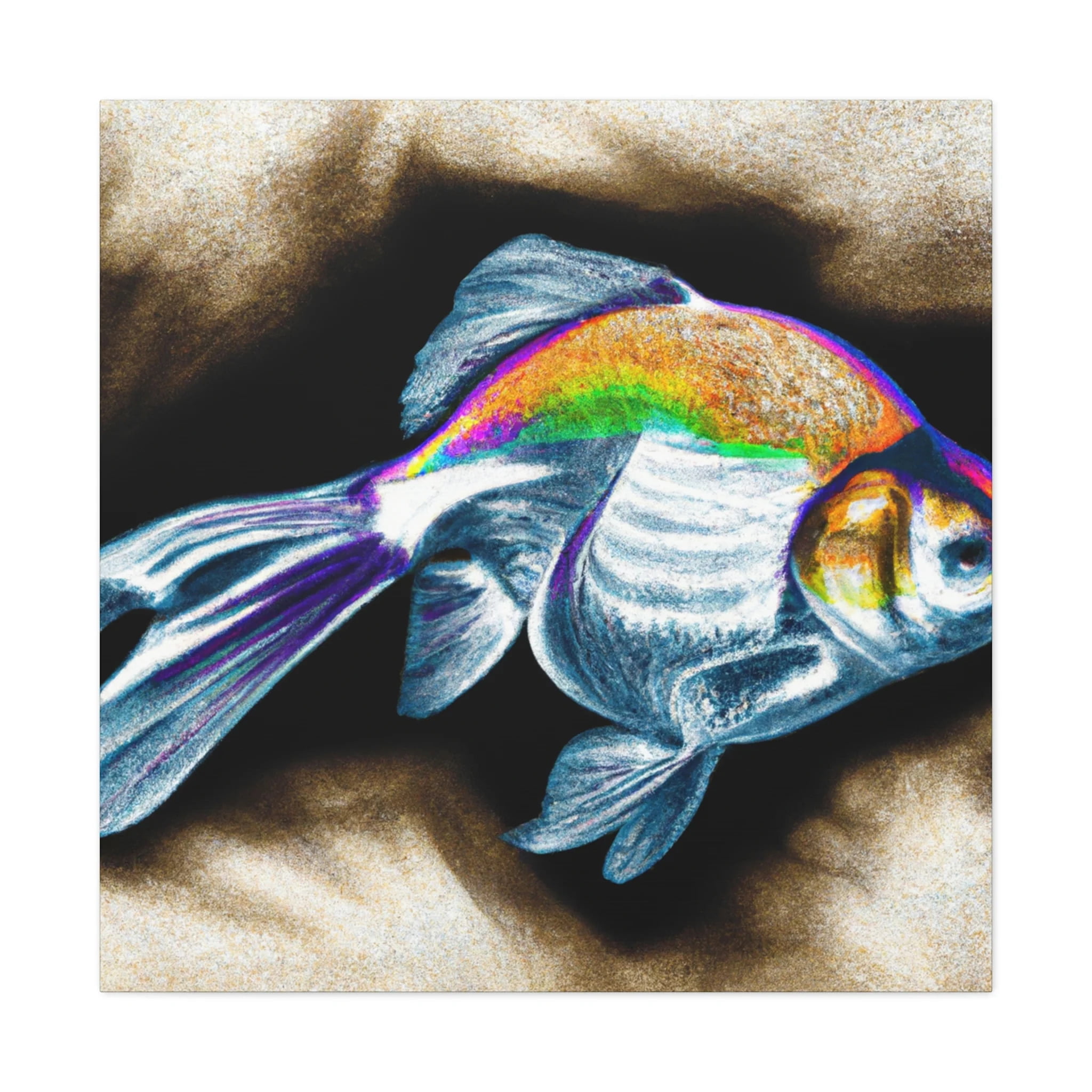 Rainbow Fish Fantasia - Canvas - Walmart.com