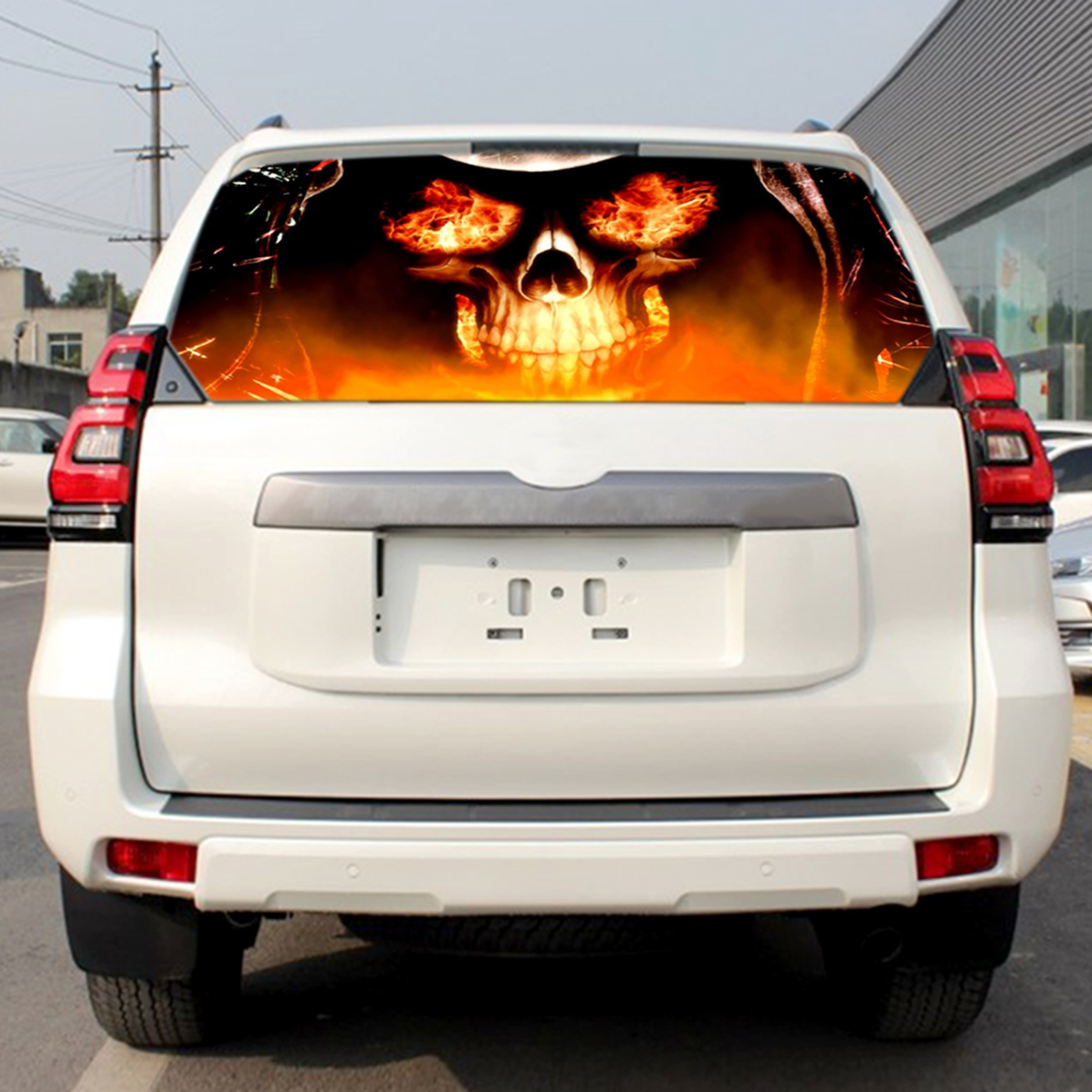 Rear Window Glass Car Sticker SUV Pickup 3D Effect PVC Modified Flame ...