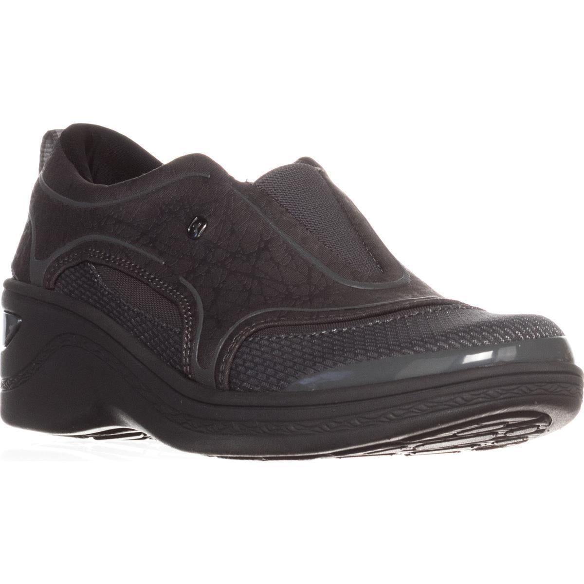 Bzees Womens Bzees Derive Pull On Athletic Sneakers Dark Grey