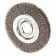 Weiler Medium Crimped Wire Wheel, 10 in D x 1 1/8 in W, .02 in Steel ...