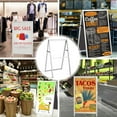 Gymax Double-Sided Metal A-Frame Sidewalk Sign Holder Stand Display 24 ...