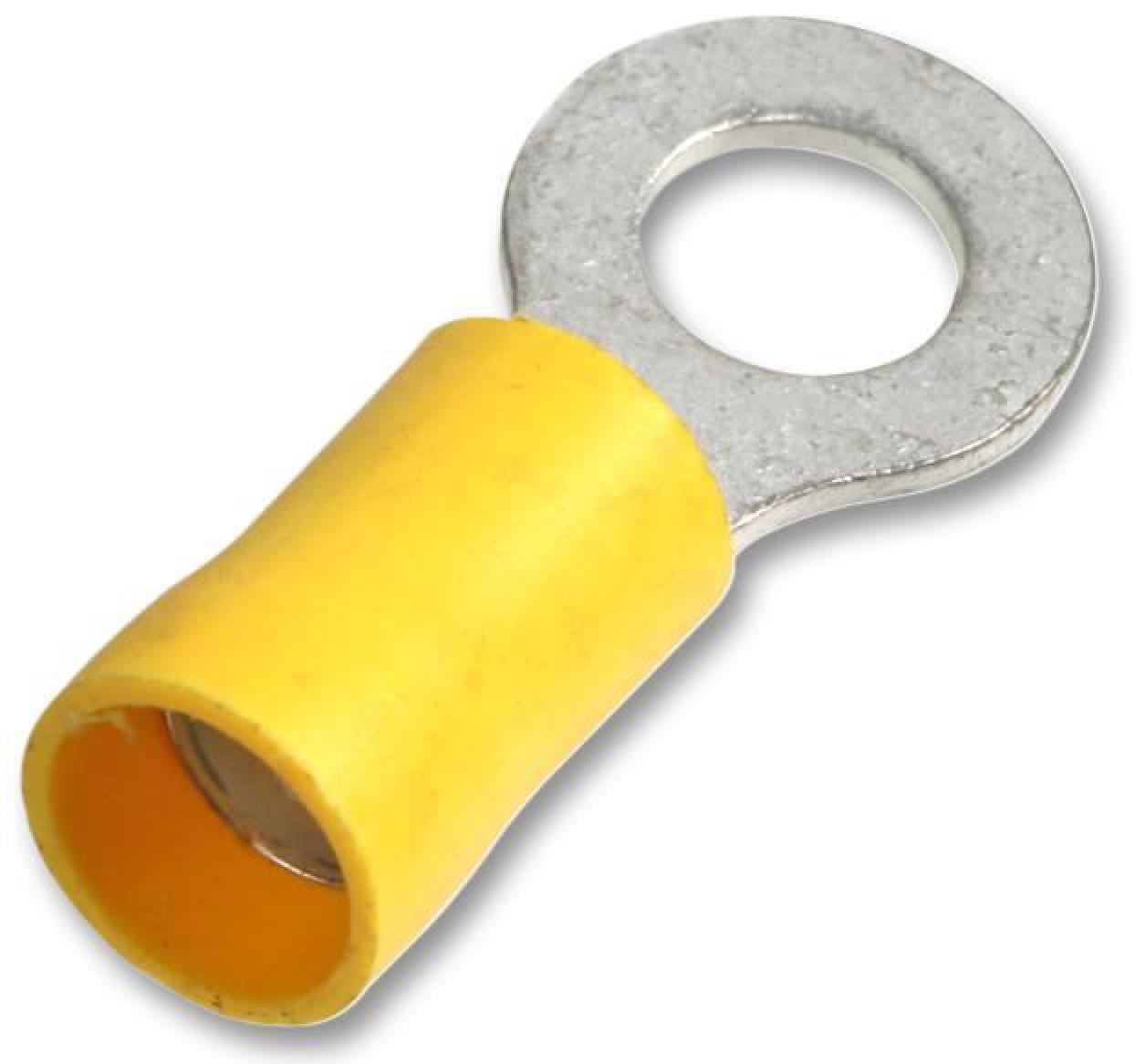 PRO POWER - Ring Crimp Terminal Yellow M8 48A, 10 Pack - Walmart.com