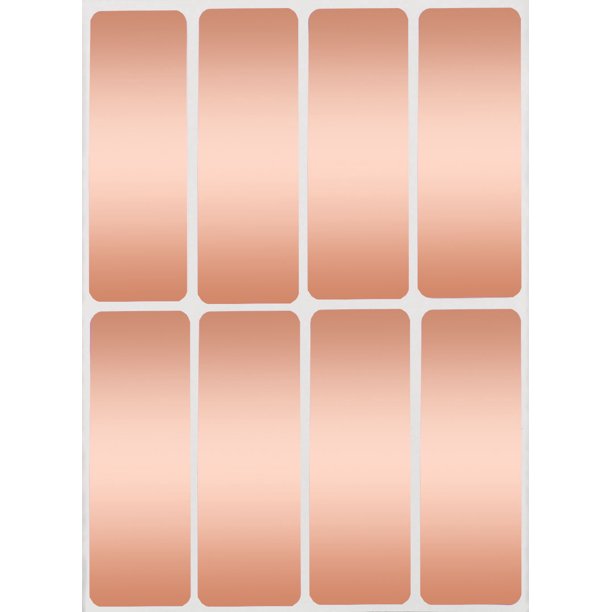 Royal Green Writable Rectangular Labels 1 x 3 inch (75mm x 25mm) Rose ...