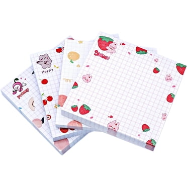 Simple Floral Sticky Note Pad Assortment / Set Of 5 Pastel Note Pads ...