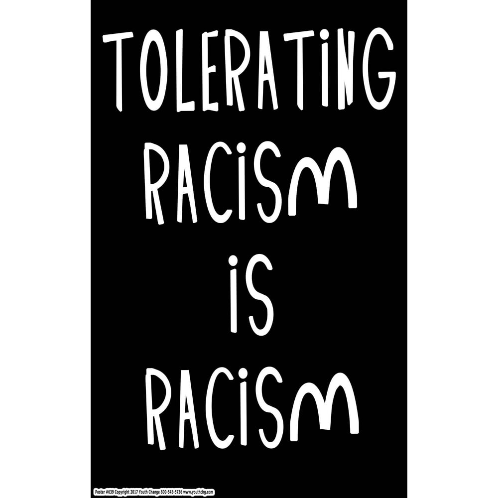 Youth Change Poster #639 Anti-Racism, Tolerance, Stop Racism Poster for ...
