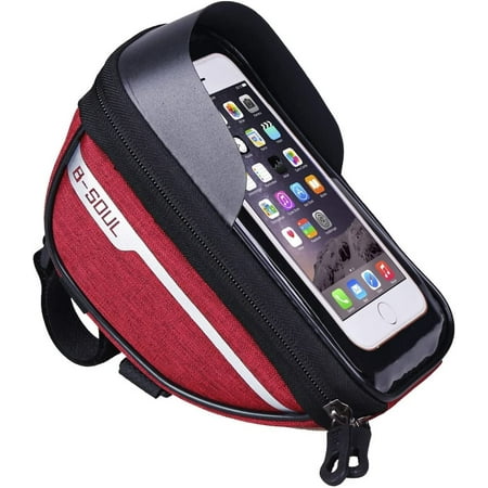 6.5Inch Bike Front Frame Bag Bike Top Tube Phone Mount Bag Road MTB ...
