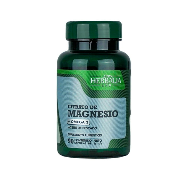 Citrato de Magnesio con Omega 3 Herbalia Lab Ultra Absorbente Apoyo ...