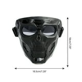 Motorcycle Helmet Riding Goggles Glasses Removable Face Eye Protect ...