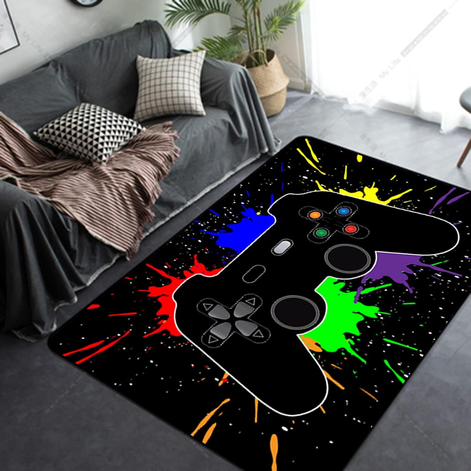 Click here for Aimtyd Game Controller Modern Area Rug Game Video... prices
