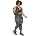 Reebok Plus Size Lux Vector Medium Impact Racerback Bra, Black, 3X ...