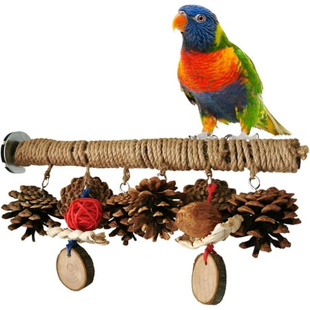 Bird Perches for Conures - Parrot Perches Wood Flat Bird Perch | Pet ...
