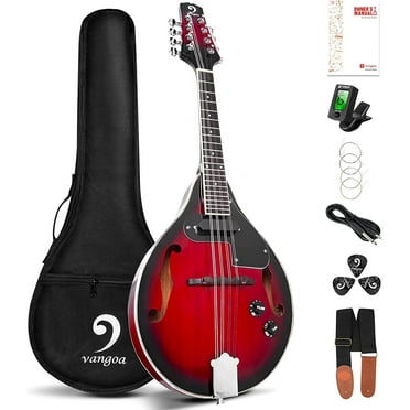 Stagg Acoustic-Electric Bluegrass Mandolin with Nato Top White ...