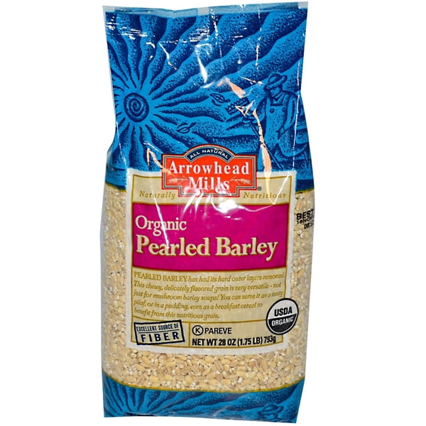 Arrowhead Mills Organic Pearled Barley 28 oz Bags - Pack of 6 - Walmart.com