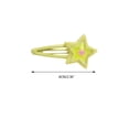 Clip Girls Jelly Star Color Block Hairpin Cute Bangs Clip Hairpin Y2K ...