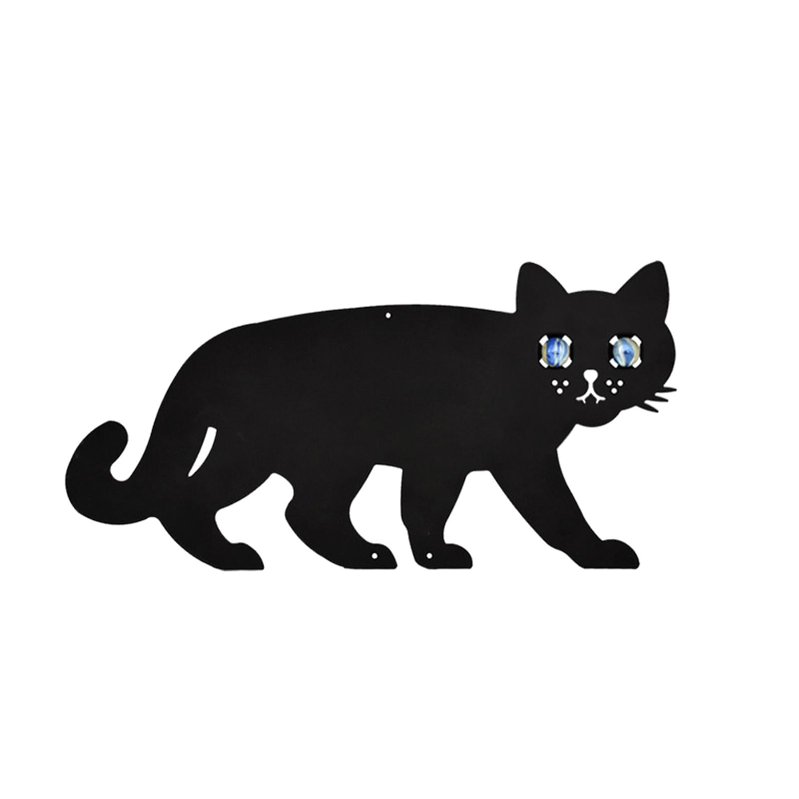 Letrero de Metal para patio, silueta de gato, suministros para fiestas ...