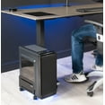 VIVO Black Mobile PC with Wheels, Large Desktop ATX Case, Adjustable ...