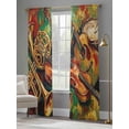 Classic Musical Instrument Sheer Curtains for Living Room Bedroom ...