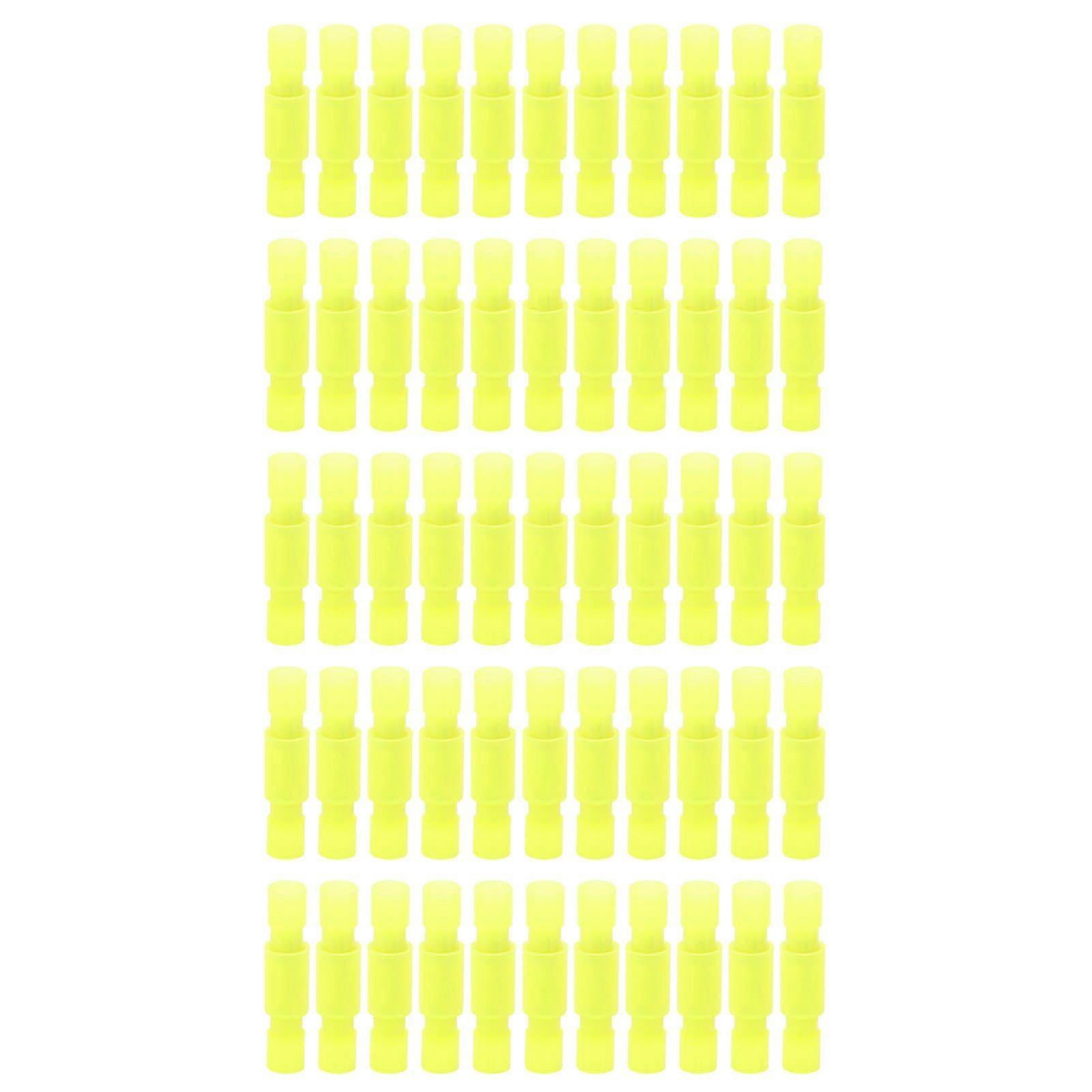 High quality 50pcs Bullet Male and Female Butt Terminals Cold Press ...