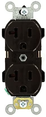 Leviton 5352 Duplex Receptacle Industrial Grade 5-20R 20A 125V BandS 8 ...