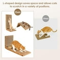 EHEYCIGA Cardboard Cat Scratcher for Indoor Cats, 26.8 Inch L Shaped ...
